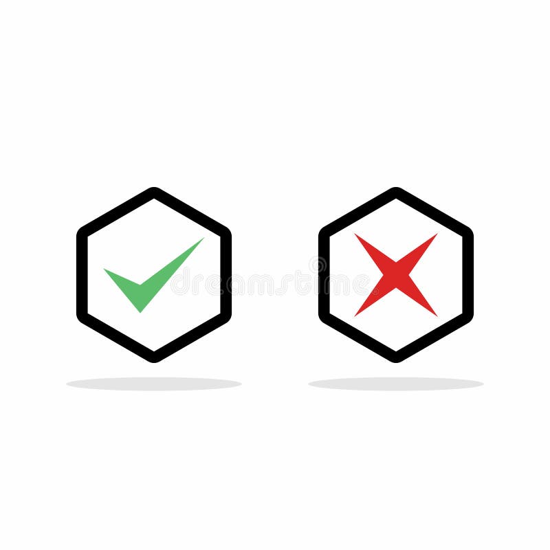 Check and Wrong Marks, Tick and Cross Marks, Accepted Rejected ...