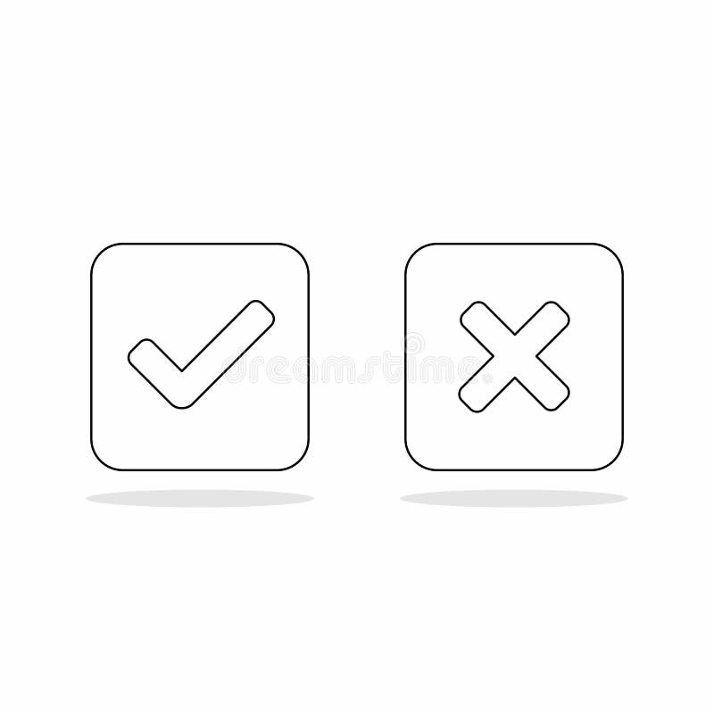 Check and Wrong Marks, Tick and Cross Marks, Accepted Rejected ...