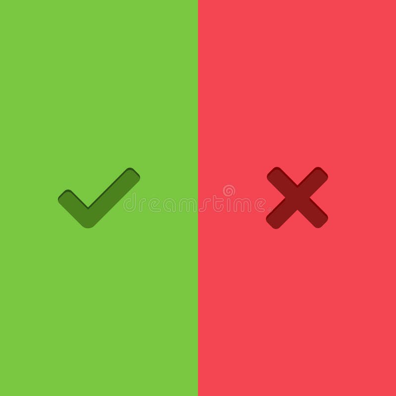 Check and Wrong Marks, Tick and Cross Marks, Accepted Rejected ...