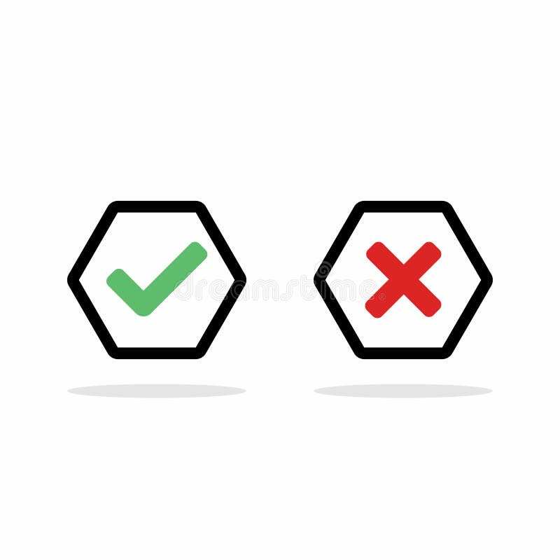 Check and Wrong Marks, Tick and Cross Marks, Accepted Rejected ...