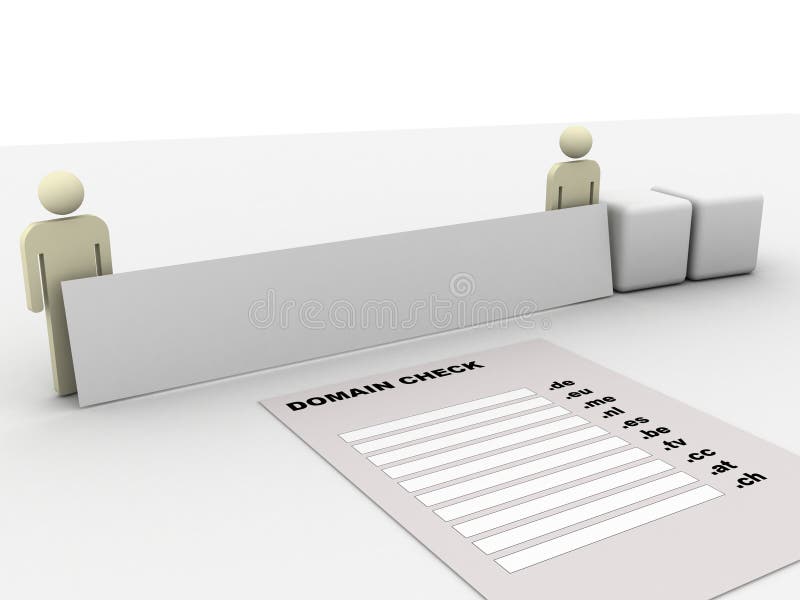 Check your domain name stock illustration. Illustration of domain ...