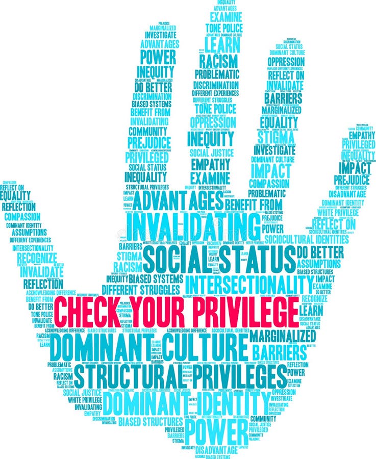 Check Your Privilege Word Cloud Stock Vector - Illustration of ...
