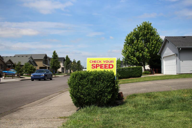 Check Your Speed sign stock photo. Image of check, area - 55005796