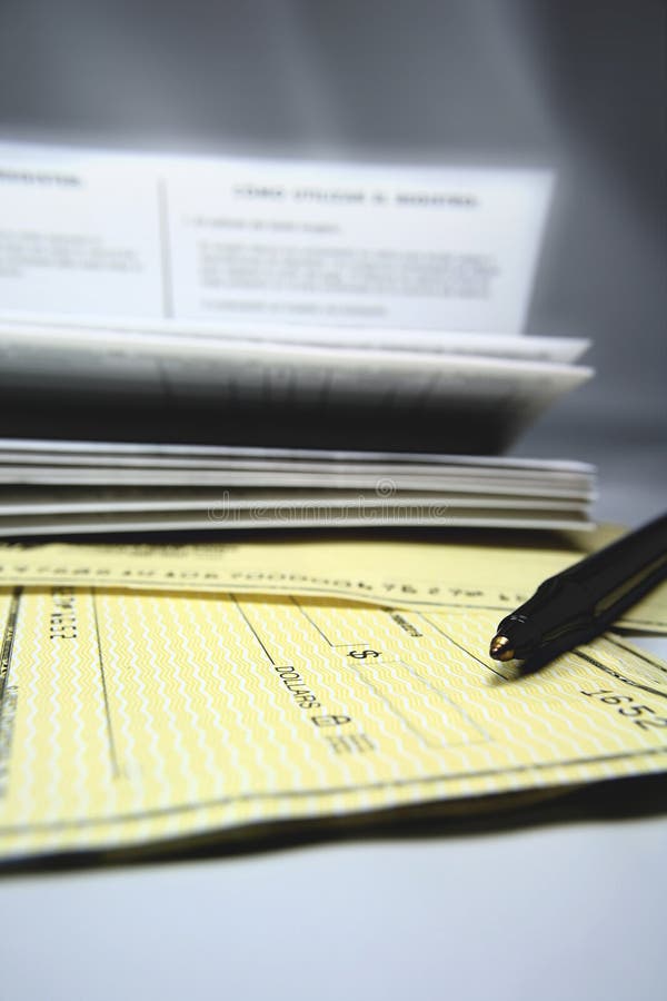 Checks stock photo. Image of draft, checkbook, payment - 247060
