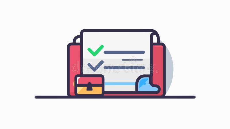 Checkbook Icon for Accounting Purposes Stock Vector - Illustration of ...