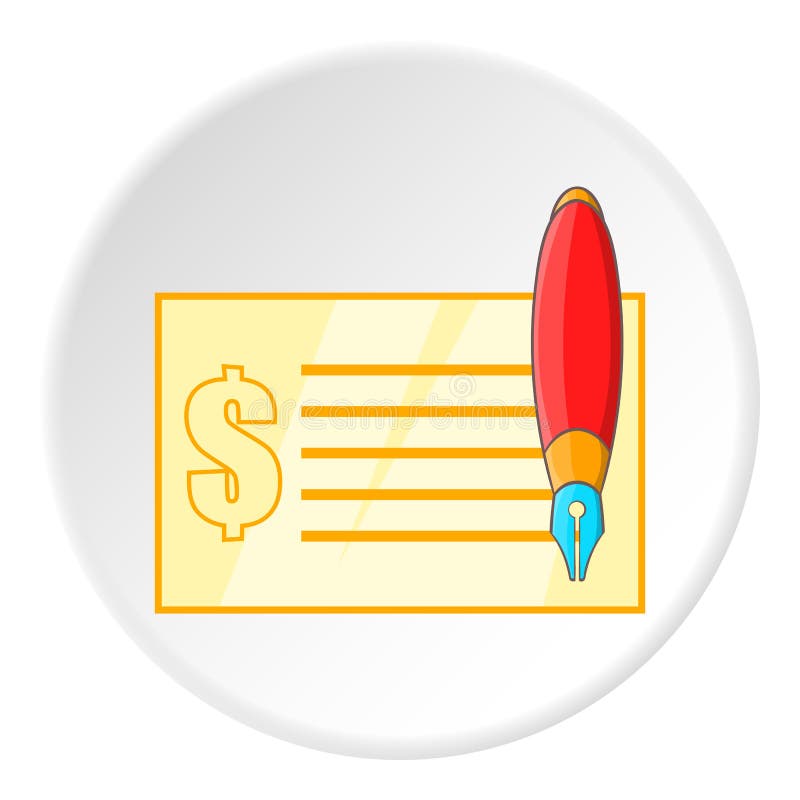 Checkbook Icon, Cartoon Style Stock Vector - Illustration of cheque ...