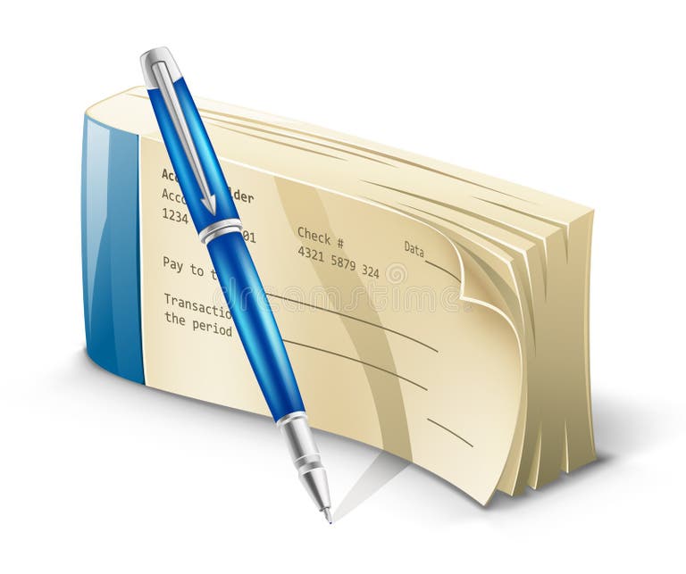 Checkbook Register Book Stock Illustrations – 6 Checkbook Register Book ...