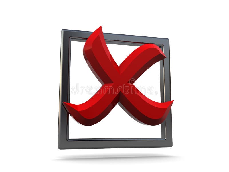 Checkbox stock illustration. Illustration of mark, error - 9450316