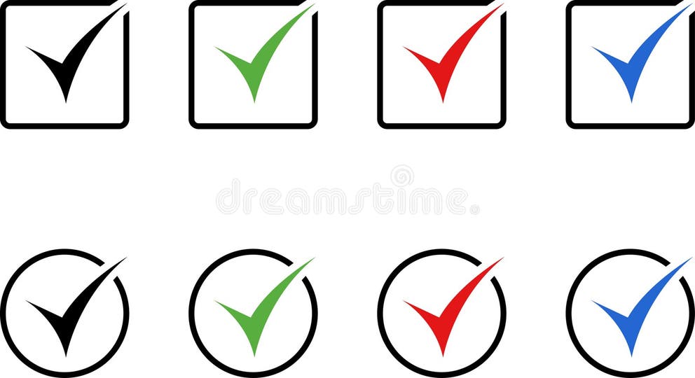 Checkbox with Blank and Checked Checkbox Vector Icon Stock Vector ...