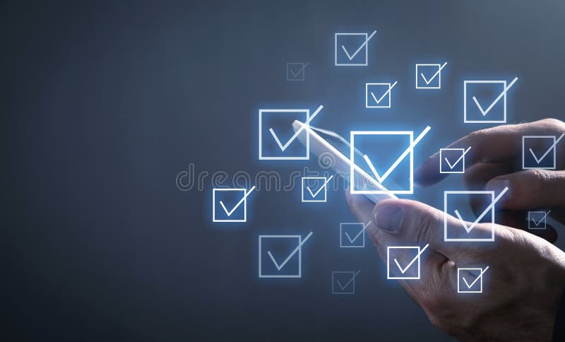 Checkbox. Business Choice Concept. Correct. Approved Stock Illustration ...