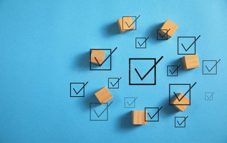 Checkbox. Business Choice Concept. Correct. Approved Stock Illustration ...