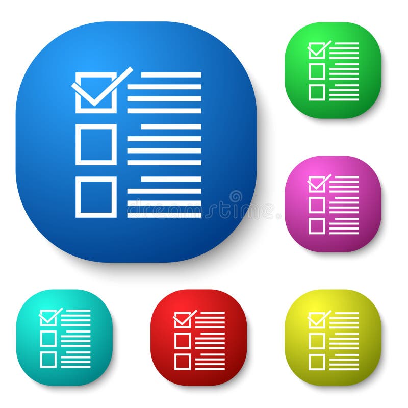 Checkbox button stock vector. Illustration of design - 121266160