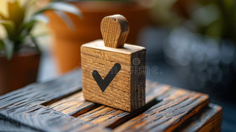 Checkbox Certificate for Service Quality in Business Stock Image ...