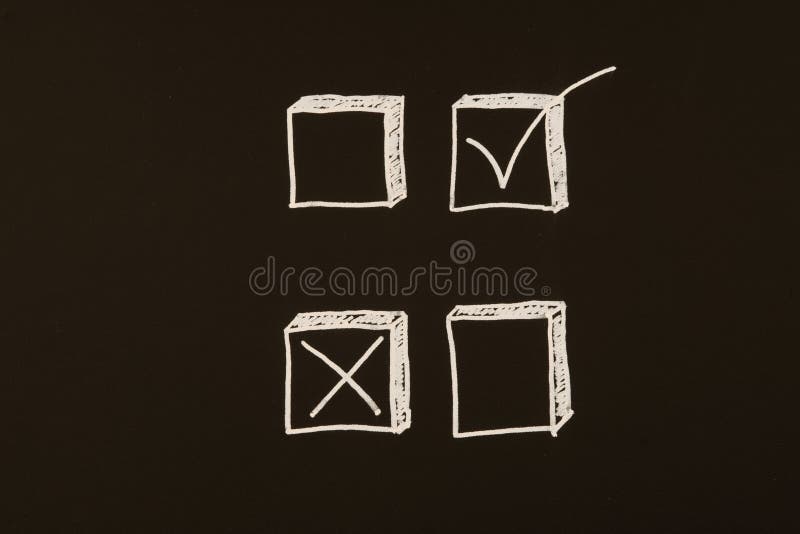Checkbox goed of fout stock foto. Image of goed, probleem - 51635600