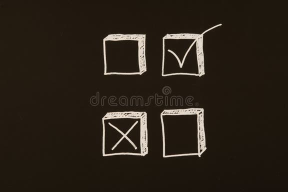 Checkbox goed of fout stock foto. Image of goed, probleem - 51635600
