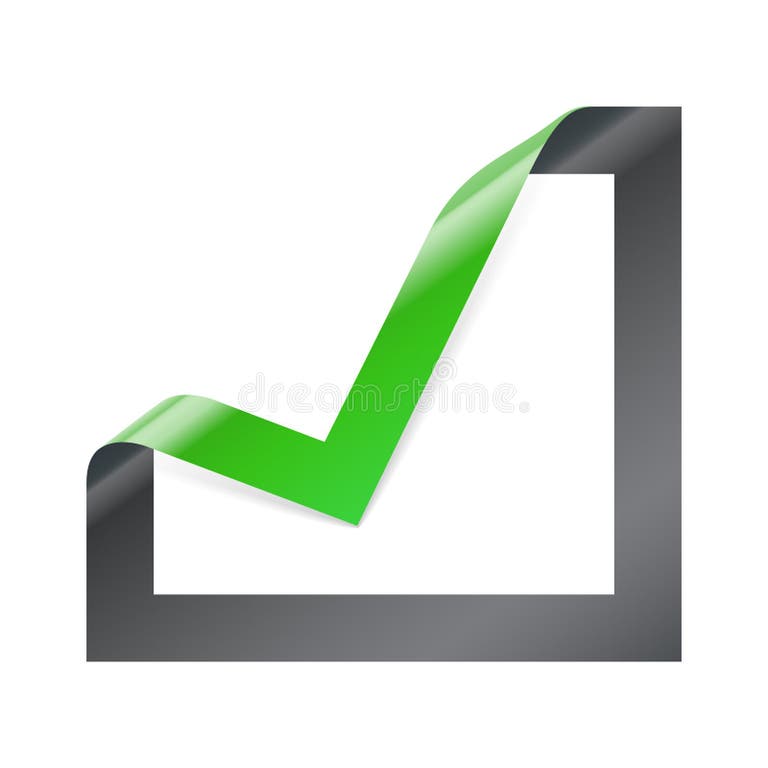 Checkbox Icon Angle Folded Stock Illustrations – 2 Checkbox Icon Angle ...