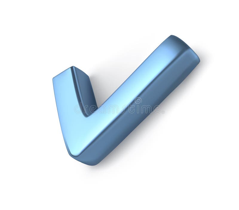 Checkbox Icon. Blue Metallic Check Option for Poll. Vector Stock Vector ...