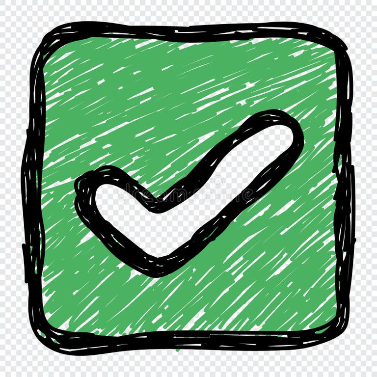 Checkbox Icon. User Interface Concept. Checkbox Doodle Hand Drawn Icon ...