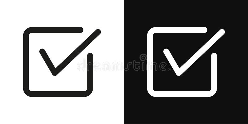 Checkbox icon stock vector. Illustration of line, four - 338045468