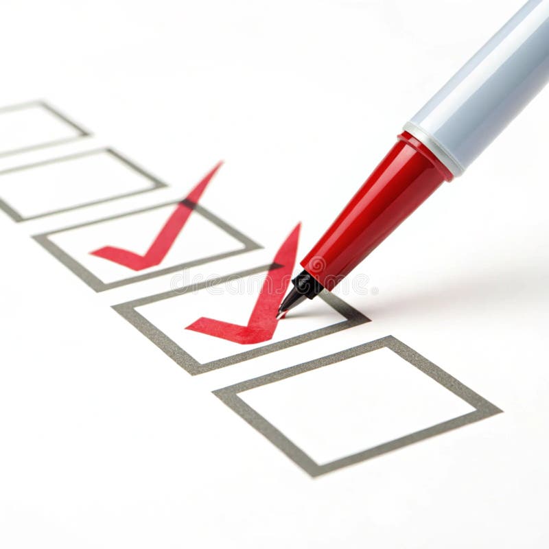 Checkbox Mark Isolated on White Background Stock Illustration ...