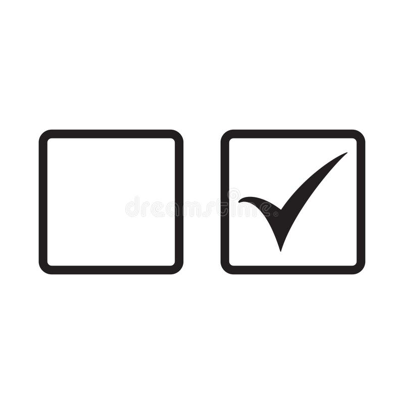 Checkbox Set with Blank and Checked Checkbox Vector Icon. Stock ... Checkbox Set with Blank and Checked Checkbox Vector Icon. Stock ...