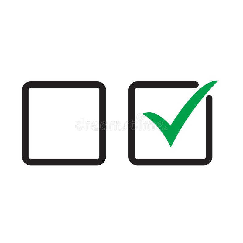 Checkbox Set with Blank and Checked Checkbox Vector Icon. Stock ... Checkbox Set with Blank and Checked Checkbox Vector Icon. Stock ...