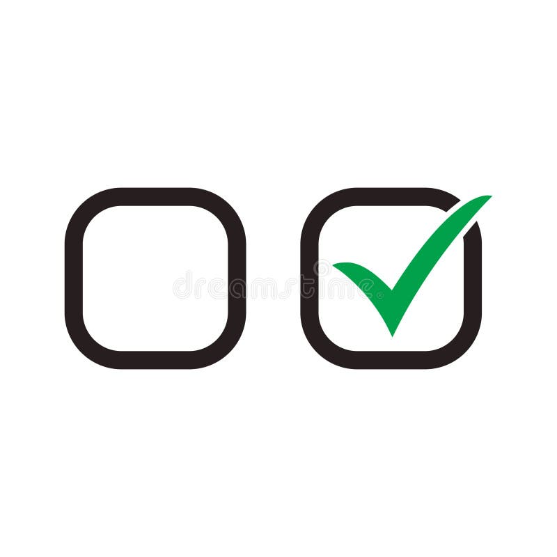 Checkbox Set with Blank and Checked Checkbox Vector Icon. Stock ... Checkbox Set with Blank and Checked Checkbox Vector Icon. Stock ...