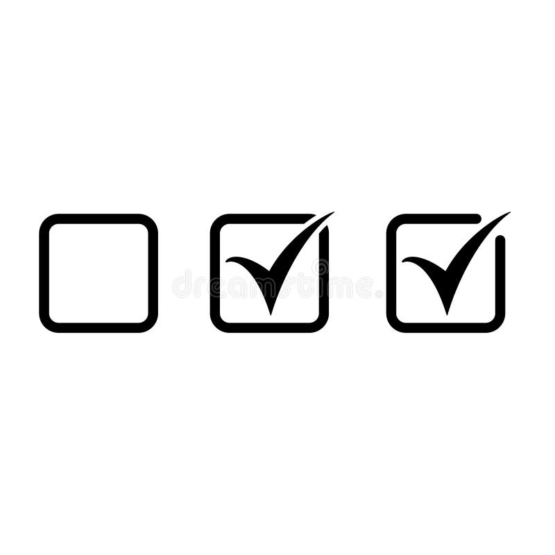 Checkbox Set with Blank and Checked Checkbox Vector Icon. Stock Vector ... Checkbox Set with Blank and Checked Checkbox Vector Icon. Stock Vector ...