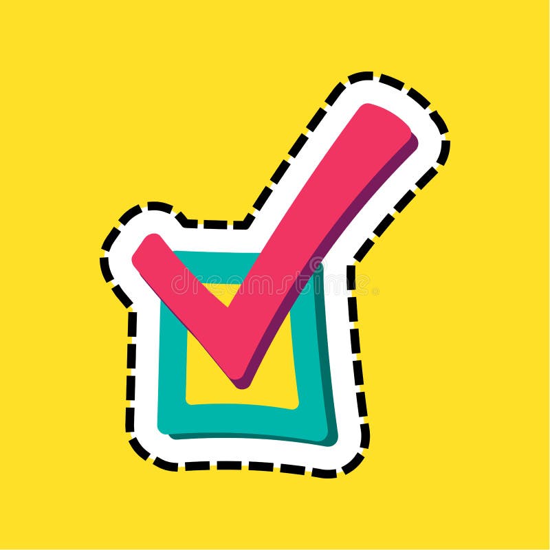 Checkmark Patch Stock Illustrations – 46 Checkmark Patch Stock ...