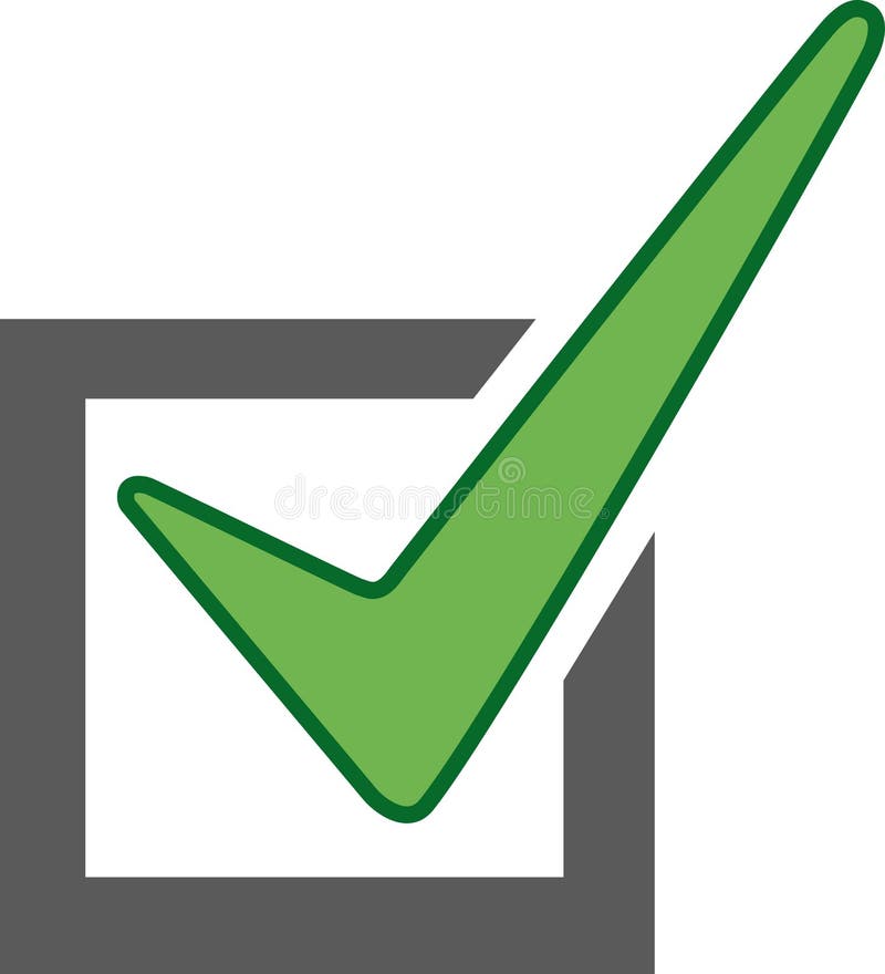 Checkbox vector icon stock vector. Illustration of green - 137686825