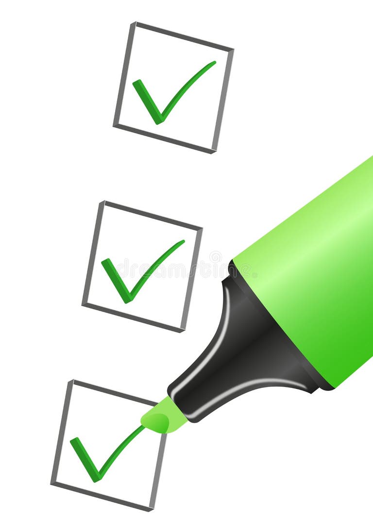 Conceptual Checkboxes Stock Illustrations – 25 Conceptual Checkboxes ...