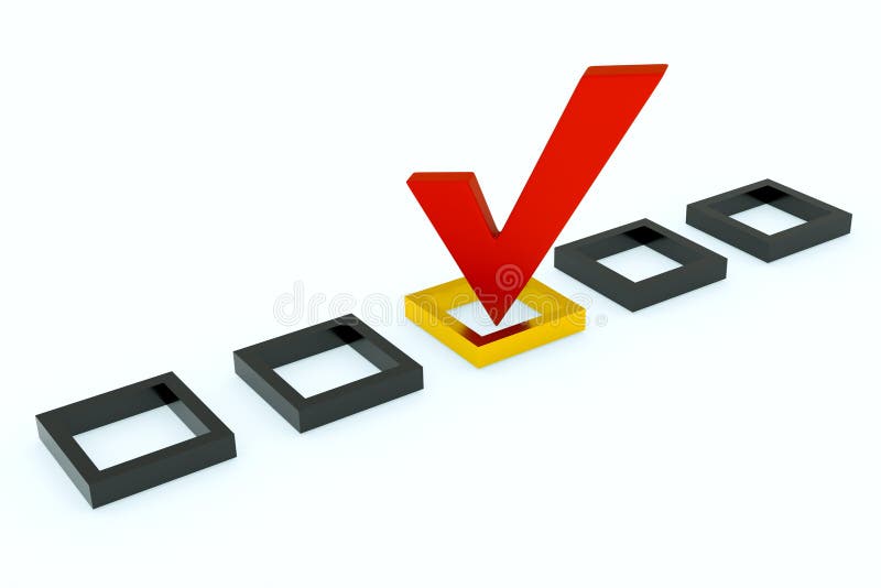 Checkboxes stock illustration. Illustration of positive - 21416890