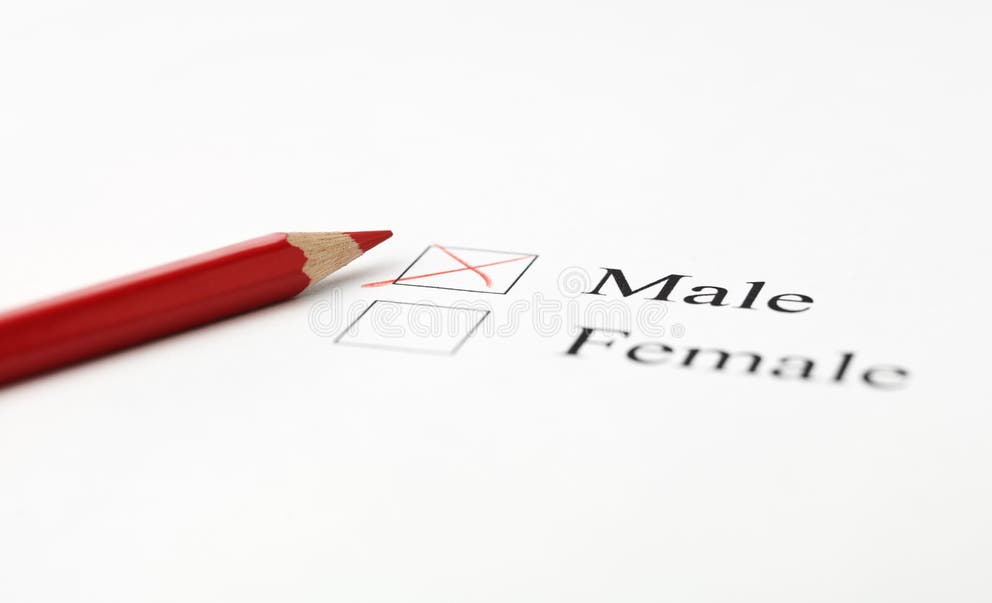 Checkboxes Regarding Gender Stock Image - Image of studio, female: 9164123