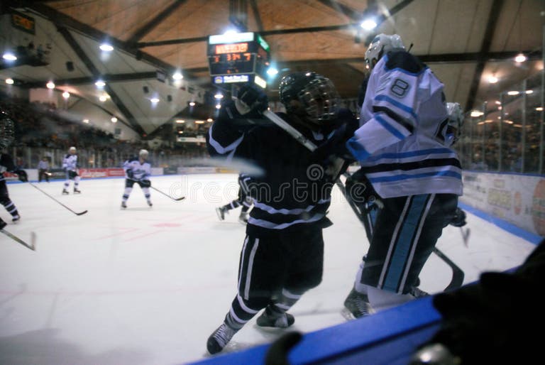Checked Against the Boards! Stock Photo - Image of check, hurt: 1511636