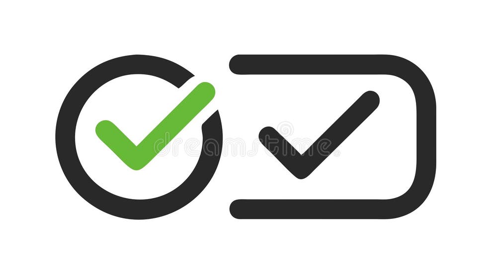 Checked Document Icon. Task Completion and Successful Validation Symbol, Vector Design ...