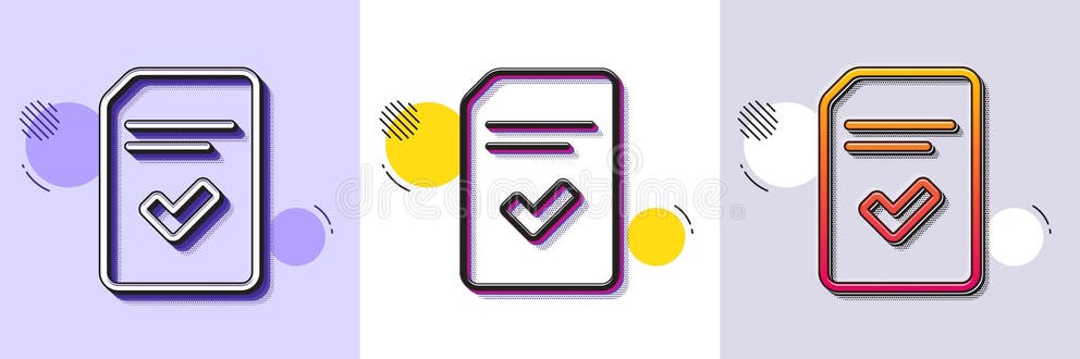 Checked File Sign Stock Illustrations – 740 Checked File Sign Stock Illustrations, Vectors ...