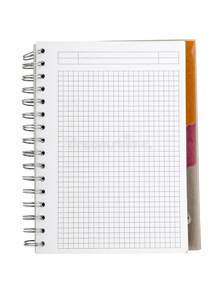 Checked empty note book stock image. Image of memo, media - 81409567