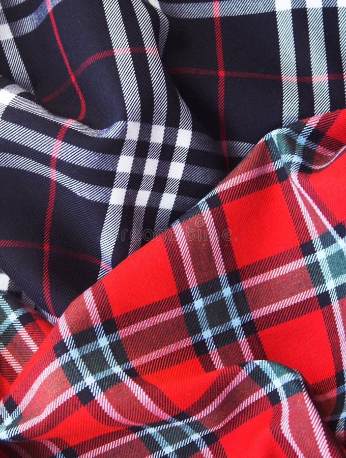 Diagonal Checked Cotton Fabric Stock Photo - Image of coloured, closeup ...