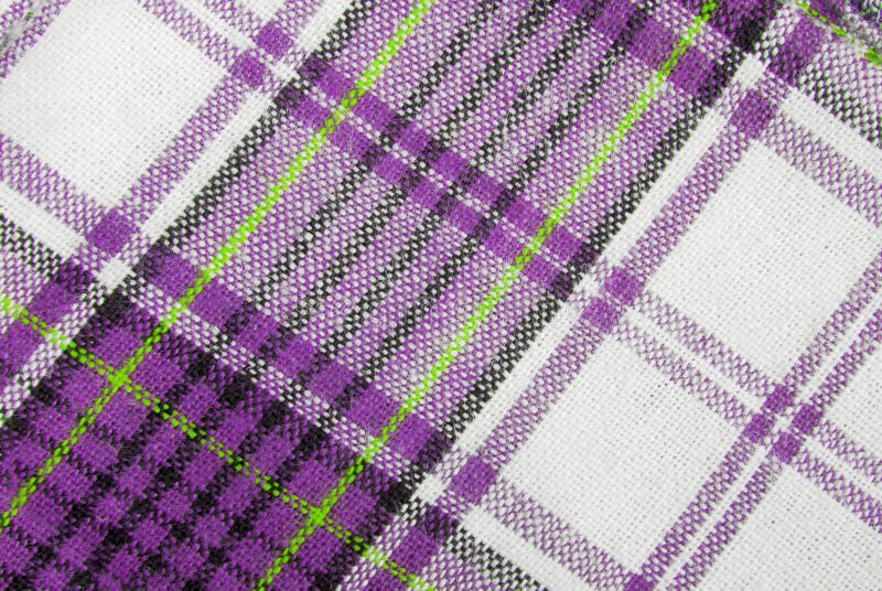 Diagonal Checked Cotton Fabric Stock Photo - Image of coloured, closeup ...