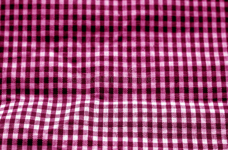 Checked Fabric Texture in Blur Effect in Pink Tone Stock Photo - Image ...