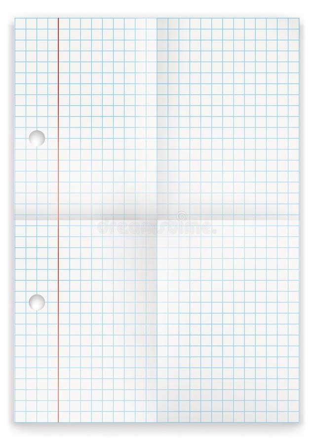 Checked Folded Paper stock vector. Illustration of cell - 74950137