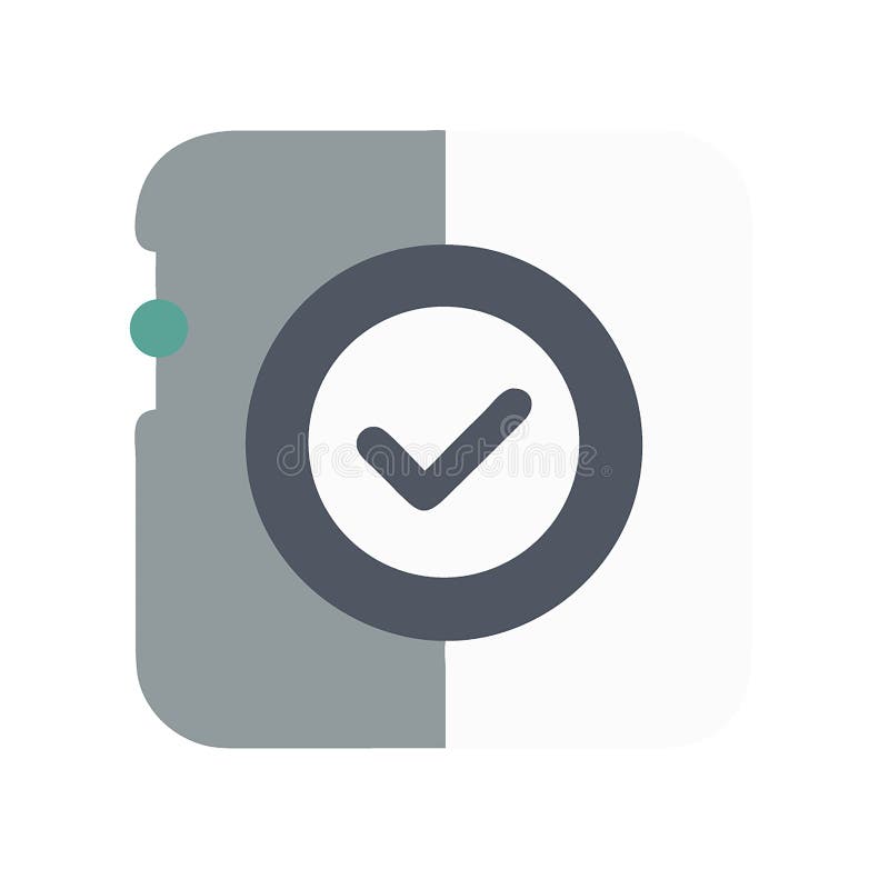 Checked icon stock illustration. Illustration of completedicon - 381389086