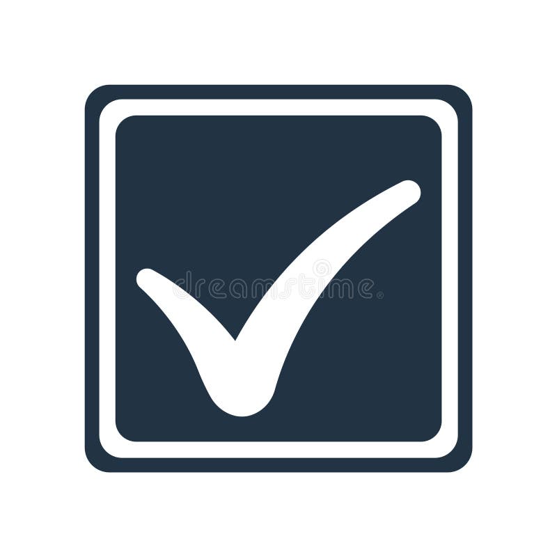Checked Icon Vector Isolated on White Background, Checked Sign Stock ...