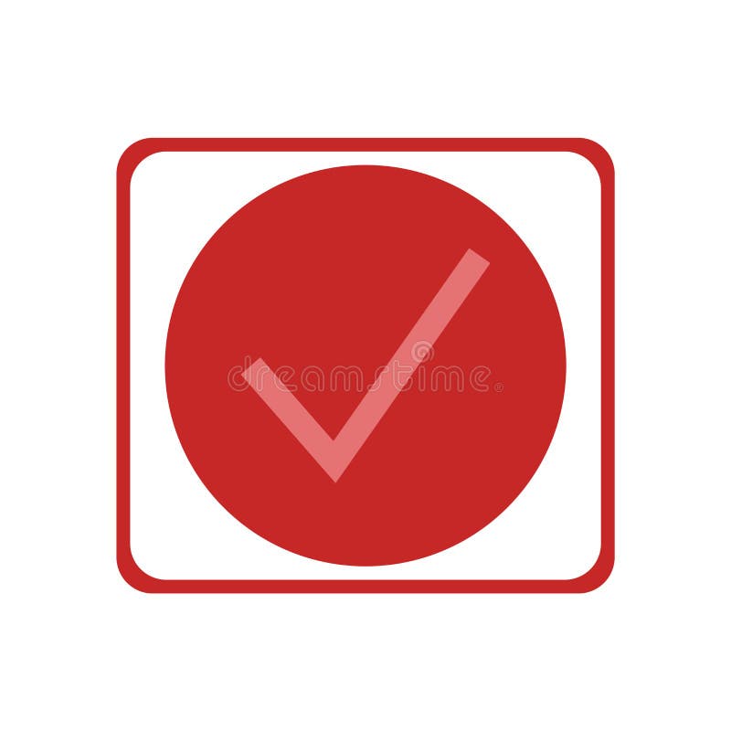 Checked Icon. Trendy Checked Logo Concept on White Background Fr Stock ...