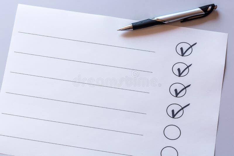 To Do List is Ticked after Completing a Task Stock Photo - Image of ...