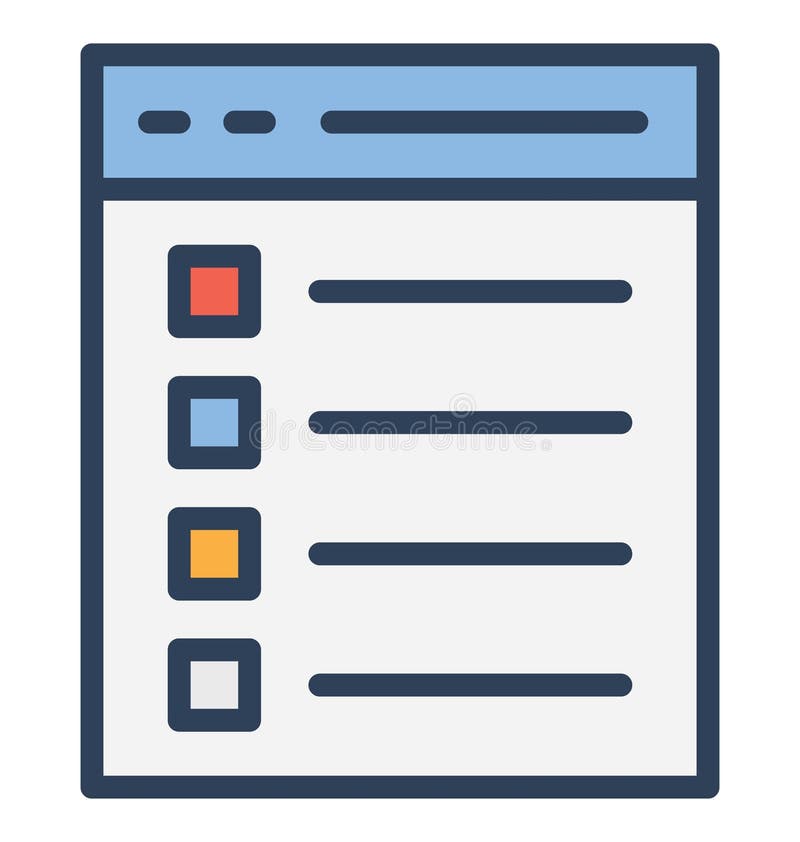 Checked, List Item Isolated Vector Icon that Can Be Very Easily Edit or ...