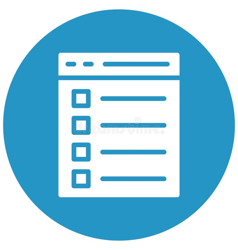 Checked, List Item Isolated Vector Icon that Can Be Very Easily Edit or ...