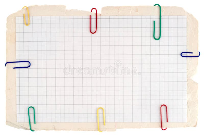 Checked notebook paper stock image. Image of blank, page - 15309289