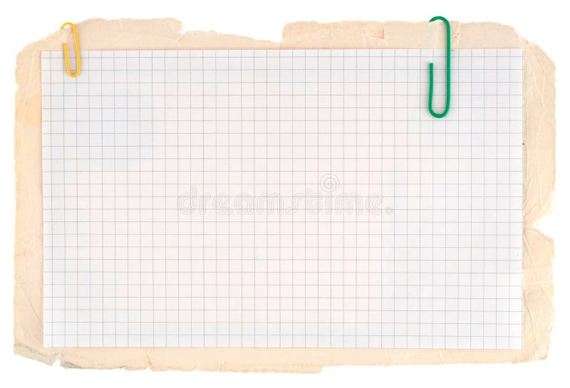 Checked notebook paper stock image. Image of blank, page - 15309289