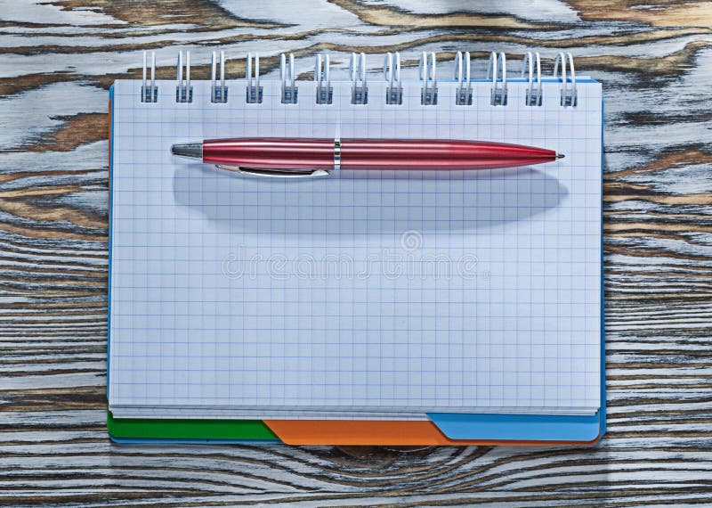 Checked Notepad Isolated on White Stock Image - Image of paper, writing ...